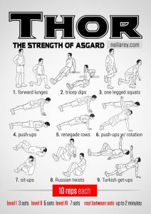 Thor the strength of asgard exercises!