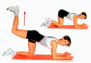 Swinging the buttocks at home