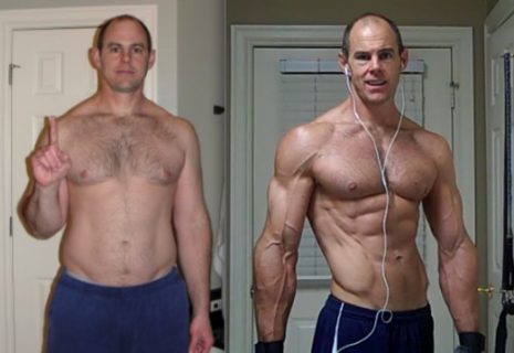 Man body transformation