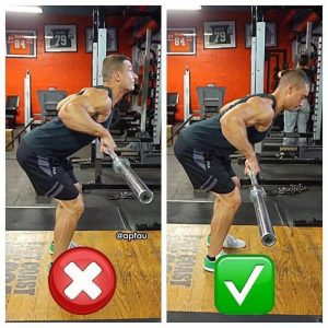 the correctness of the rod pulling to the waist