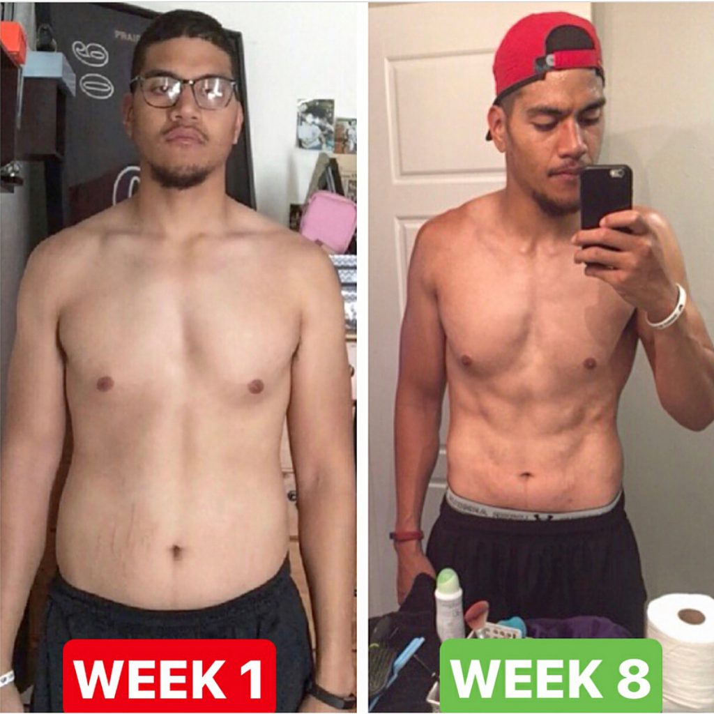 Before and after loss weight | 8 week success story photo