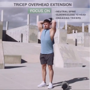 How to Triceps Overhead Extension | Videos & Guides