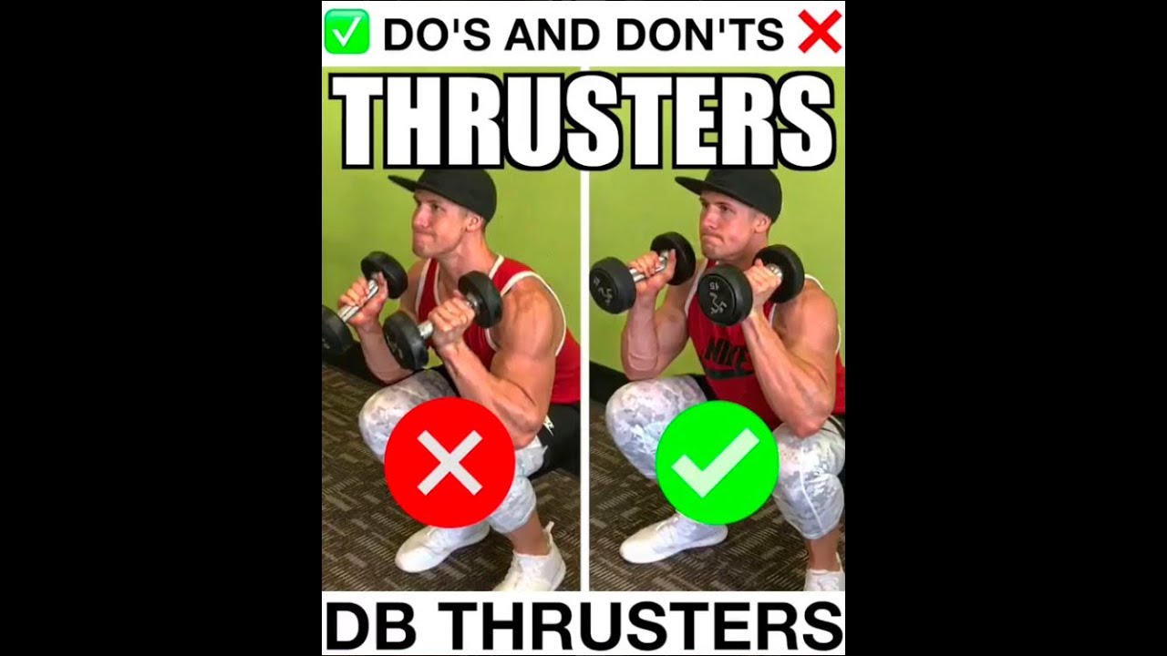 How to Dumbbell Thrusters Form | Video & Guide
