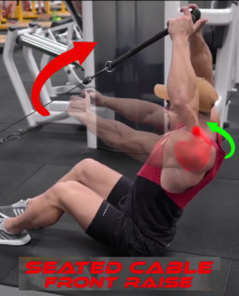 HOW TO SEATED CABLE FRONT RAISE