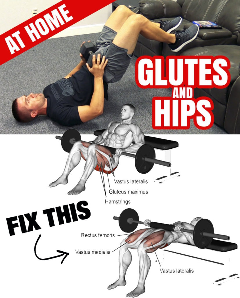 HIP THRUST TIPS: SHOULDERS IN LINE WITH THE PELVIS