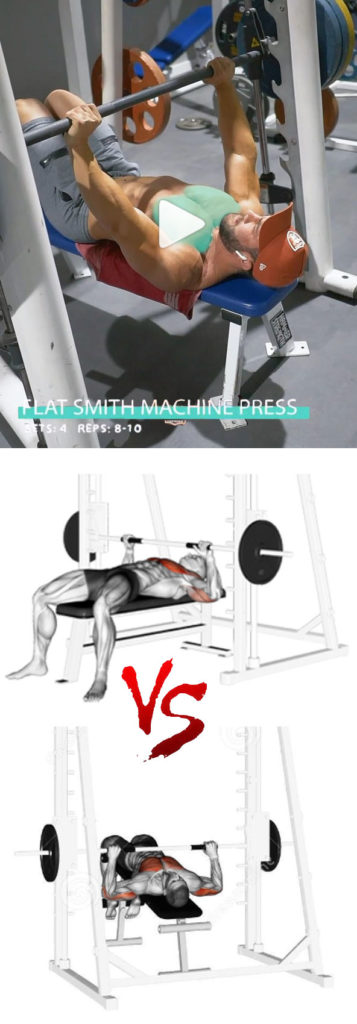 HOW TO FLAT BENCH SMITH MACHINE PRESS