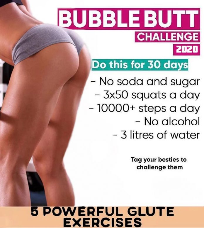 The 5 Powerful Workout for Bubble Butt | 30 Days Challenge in 2020