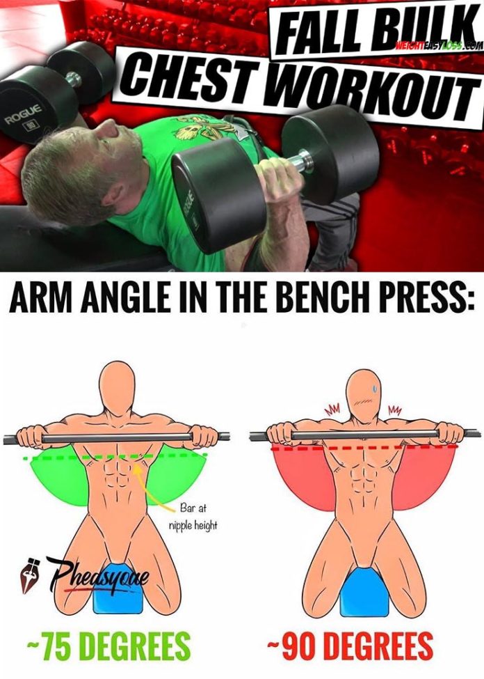 ARM ANGLE IN THE BENCH PRESS