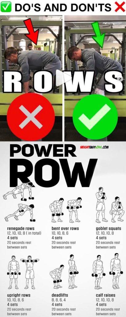 BACK ROW - VARIATION EXERCISES
