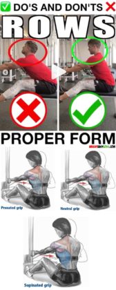 BACK ROW - VARIATION EXERCISES